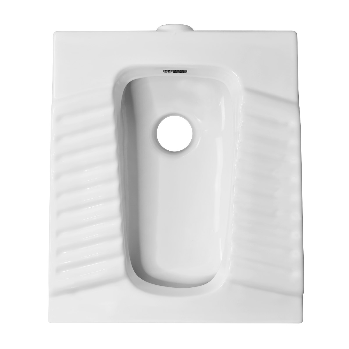 Vaso alla turca a pavimento 51x42.5 in ceramica - per bagni pubblici