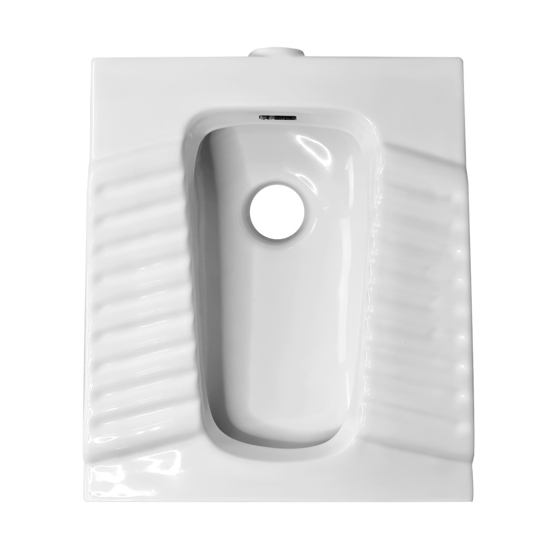 Vaso alla turca a pavimento 60x46 in ceramica - per bagni pubblici